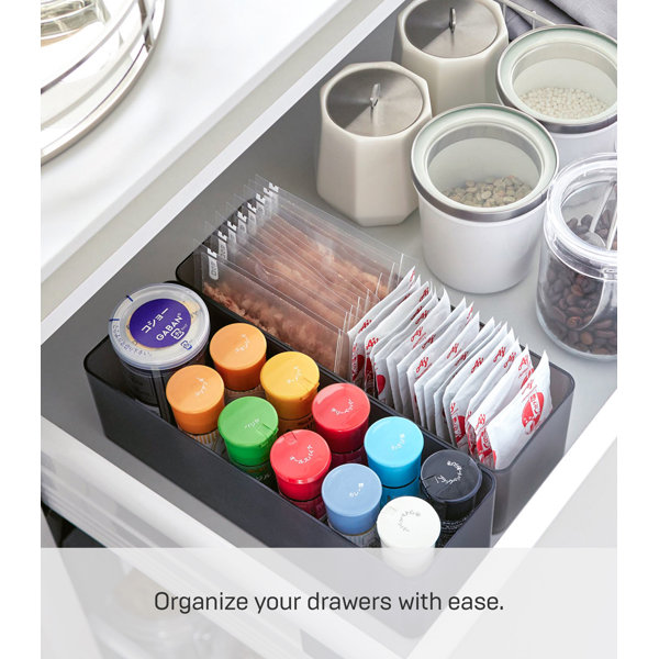 Yamazaki Home Stackable Organizers [Set Of 2] - Four Sizes, Deep | Wayfair